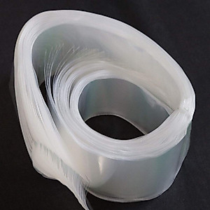 100 Pcs Long Flat Clear Bags Neck Tie Bag Gift Single Flower Wrapping Bag, 30 inch Long