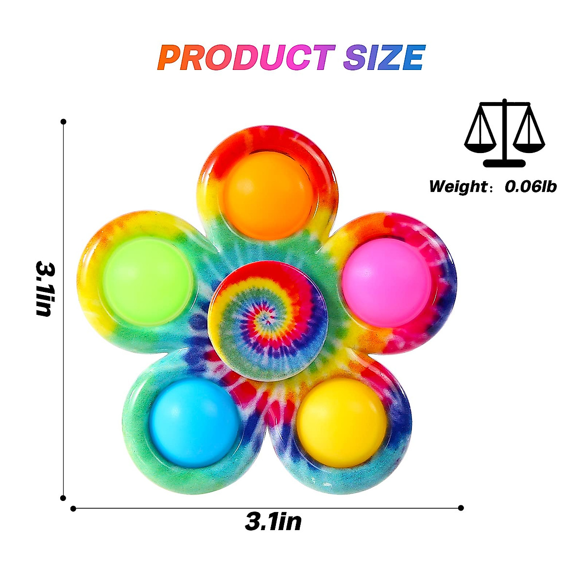 Fidget Spinner Bulk 4 Pack, Sensory Fidget Toys for Kids Adults, Fidget Spinners Anxiety Stress Relief, ADHD Autism Products Valentines Day Gifts for Kids Girls Boys Birthday School Classroom Prizes