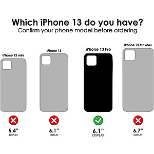 OtterBox Symmetry Series Case for iPhone 13 PRO (NOT 13/13 Mini/13 Pro Max) Non-Retail Packaging - Clear