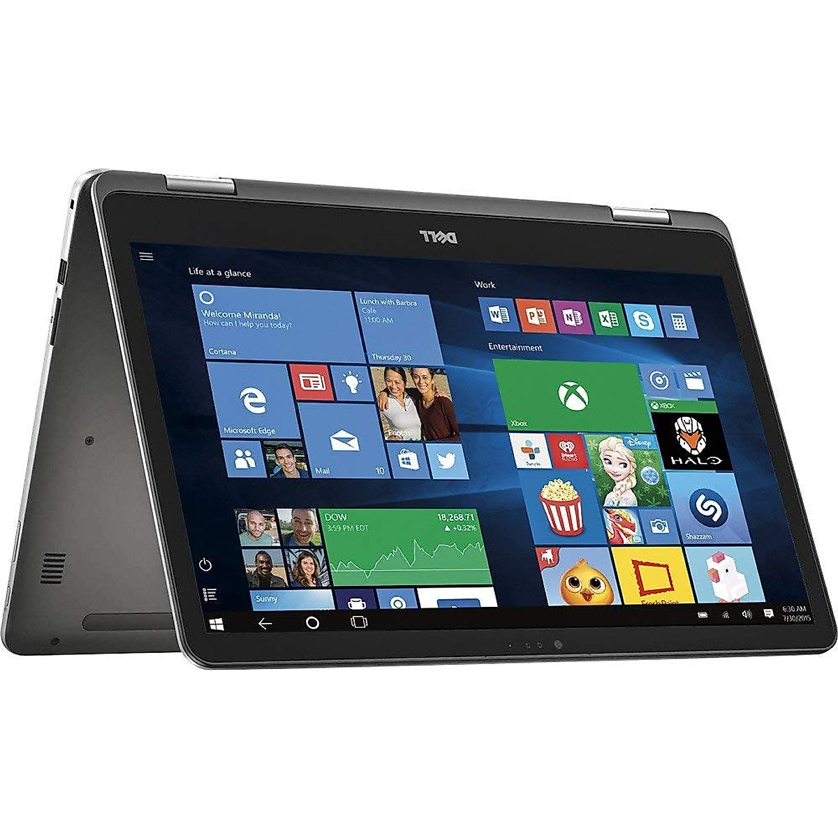 Dell 7000 Inspiron 2-in-1 17.3in Touchscreen FHD IPS Laptop, Intel Core i7-7500U 16GB DDR4 NVIDIA GeForce 940MX 2GB 512GB SSD Backlit keyboard Win 10 (Renewed)