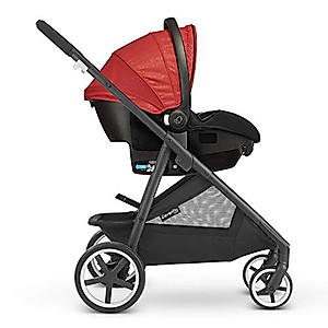 Evenflo Gold, SensorSafe Shyft Smart Modular Travel System with SecureMax Smart Infant Car Seat, Six Different Modes, Syncs with SensorSafe App, 3-Position Recline, Fits Babies 4-35 Pounds, Sapphire