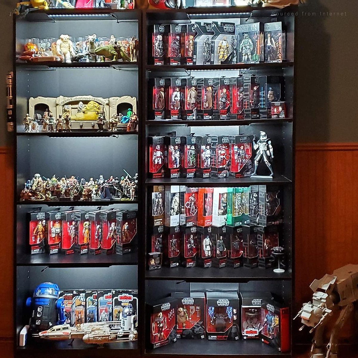 TORCHSTAR LED Safe Lighting Kit, (6) 12 Inch Linkable Light Bars + Rocker Switch + UL Power Adapter, 900LM, Input 100-240V, for Under Cabinet Gun Safe Locker Closet Showcase, 5000K Daylight