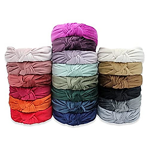 YETASI Velvet Black Headbands Women, Headbands Girls Headbands Trendy, Womens Headbands are Knotted Headbands for Women's Hair, Cute Headbands for Women, Top Knot Fashion Designer Headband