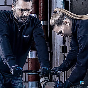 SolidWork Safety Glasses Clear Lens with Side Shields, Anti Fog, Anti Scratch, Anti-Glare, Protective Eyewear for Men & Women