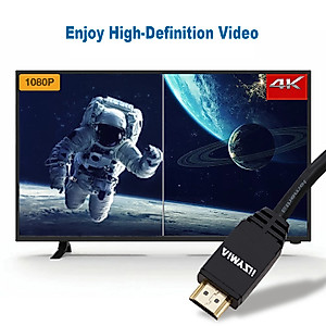 Aimyzii HDMI Cable 75 Feet 4K HDMI 2.0 Cable with Built-in Signal Booster Support 4K 3D 2160P 1080P HDCP2.2 Ethernet ARC and Bandwidth 18Gbps-Black