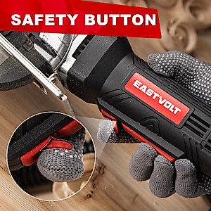 Eastvolt Mini Circular Saw, 20V Cordless Circular Saw with Scale Ruler, Dust Exhaust Pipe, Max Cutting Depth 1-11/16"(90°), 1-1/8"(45°), 4-1/2" 24T TCT Blade for Wood and Plastics