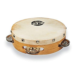 Latin Percussion CP376 6-Inch Tambourine With Head Single Row