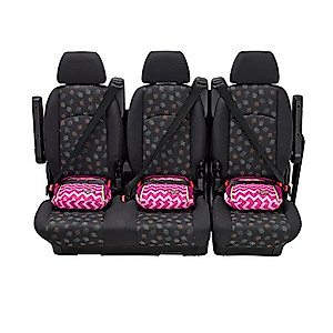 BubbleBum Inflatable Booster Seat - Travel Booster Seat - Car Booster Seat - Hybrid Booster Seat - Portable Booster Seat for Car - Foldable & Narrow Slim Design - Perfect for Kids 4-11yrs old - Pink