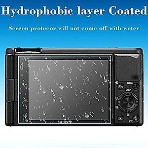 ULBTER ZV1 Screen Protector Appliable for Sony ZV-1 Camera & Hot Shoe Cover 0.3mm 9H Hardness Tempered Glass Cover Anti-Scrach Anti-Fingerprint Anti-Dust Anti-Bubble [3+2 Pack]