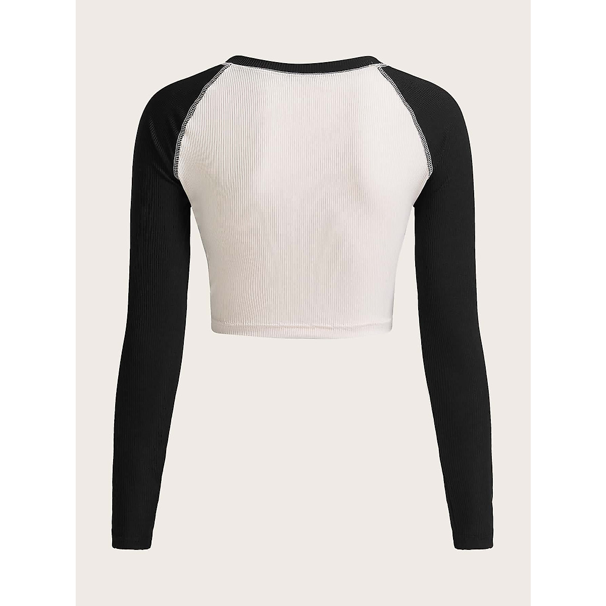 SOLY HUX Women's Y2K Shirt Gothic Long Sleeve Crop Tops Graphic Tees Skull Floral Print T Shirts Black and White S