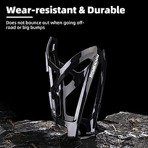 ROCKBROS Bike Water Bottle Holder Ultra-Light Bicycle Bottle Cages with Screws Tool, Universal Bike Cup Holder for Road MTB Mountain Bikes Cycling Accessories（2 Pack）