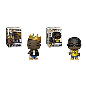 Funko Pop! Rocks: The Notorious B.I.G. Collectible Vinyl Figures, 3.75" (Set of 2)