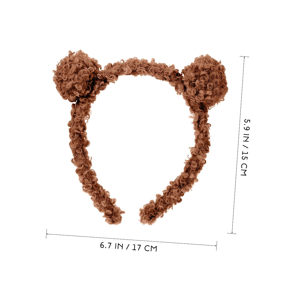 FUNOMOCYA 6pcs Cute Bear Ears Headband Bear Ears Head Bands Cute Headbands Face Washing Hair Hoops Cartoon Resin Issue Card Fluffy Hair Hoops Bear Ears Headdress Lovely Headdress