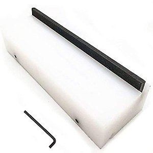Jiayouy Guitar Fret File Edge Sanding Leveling File Luthier Tool White 90 Degree Fret Bevel - 7.1" x 1.5"