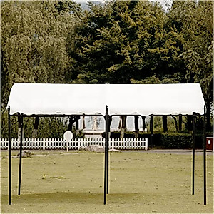 JHSDFOUIH Outdoor Patio 13ft.Wx8.4ft.H Steel Carport Shelter Garage Tent Garden Storage