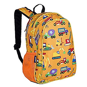 Wildkin 15-Inch Kids Backpack for Boys & Girls, Perfect for Early Elementary, Backpack for Kids Features Padded Back & Adjustable Strap, Ideal for School & Travel Backpacks (Under Construction)