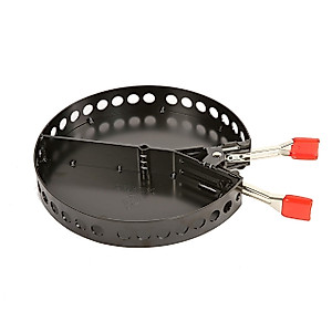 CampMaid Charcoal Holder & Lid Lifter - Dutch Oven Tools Set - Charcoal Holder & Cast Iron Grill Accessories - Camping Grill Set - Outdoor Cooking Essentials - Camp Kitchen Equipment - (2 Piece Set)