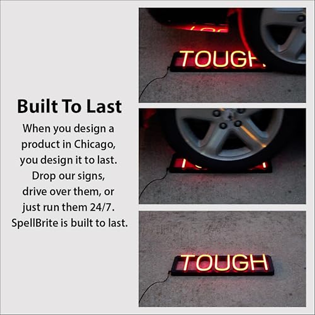 SpellBrite ABIERTO 24 HORAS Sign for Businesses | Abierto-Related Signs with Neon Look, White LED Light | 25.2" x 23.8"