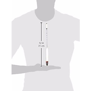 UPROMAX Hydrometer 0-200 Proof & TRALLE Alcohol Meter Distilling Set with Case and Jar Test Liquor/Moonshine/Proofing Distilled/Spirits/Distilled