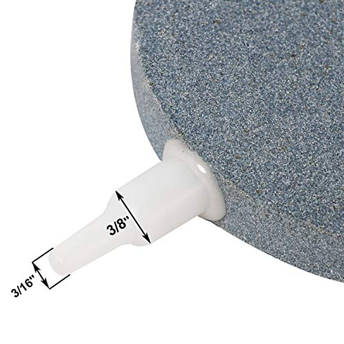 AQUANEAT Air Stone Fish Tank Bubbler Aquarium Disc Oxygen Diffuser for Hydroponics Aerators Pump (3inch(8 pcs))