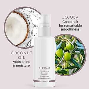 ALURAM Coconut Water Shine Serum, Frizz Elimination & Radiant Gloss for All Hair Types, 2 Fl Oz