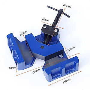 KXDFDC Welders Angle Clamp 90 Degree Cast Iron 4 Inch Welded Heavy Duty Welding Clamps Fixture Corner Clip