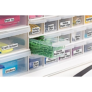 IRIS USA 26 Drawer Sewing and Craft Parts Cabinet, White