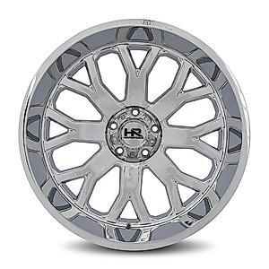 Hardrock H504 Wheel: 24x12 Size; 8x180 Bolt Pattern, -44 Offset, 124.3 Bore. Chrome