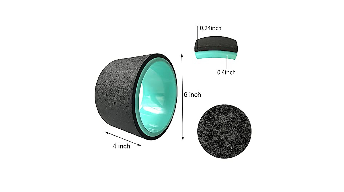 Aivwis Yoga Wheel - Support Deep Stretches & Back Pain Relief