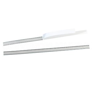 CleverDelights Peel and Stick Tin Ties - 7 Inch - Silver - 100 Pack