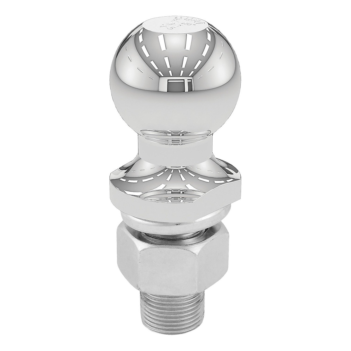 CURT 40062 Chrome Trailer Hitch Ball, 3,500 lbs, 1-7/8-Inch Diameter, 1 x 2-1/8-Inch Shank
