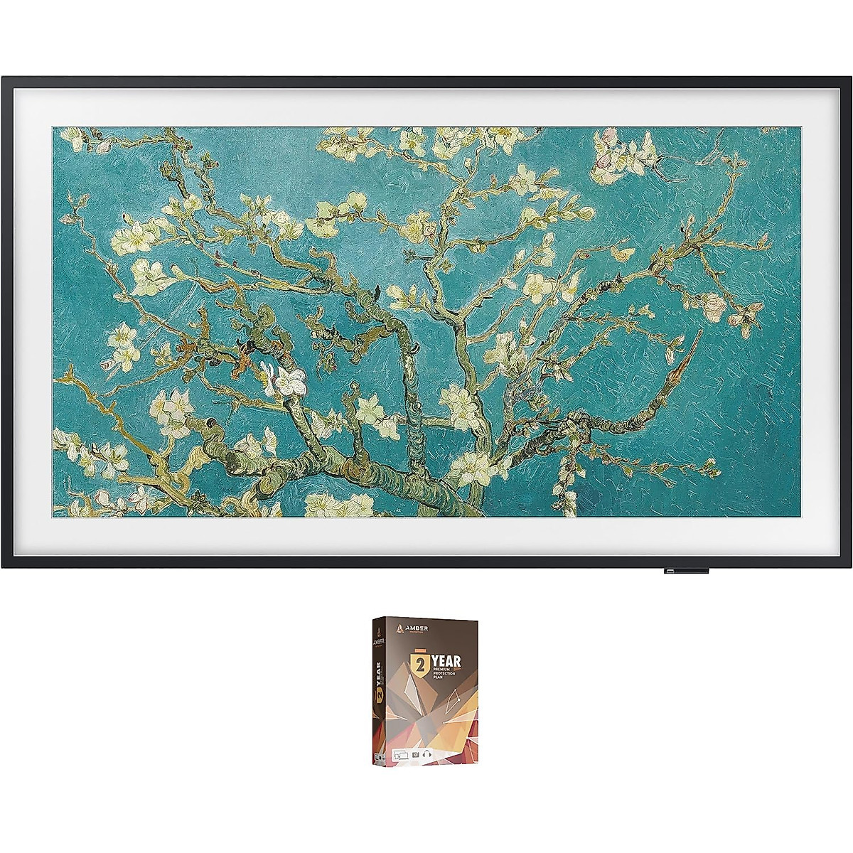 SAMSUNG QN32LS03CBFXZA 32 Inch The Frame QLED Smart TV with Art Mode with an Additional 2 Year Extended Amber Protection (2023)