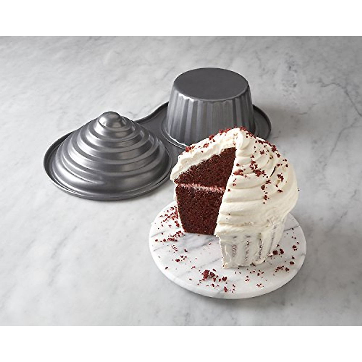 Fox Run Giant Cupcake Pan, Non-Stick Carbon Steel, 8 x 15.5 x 3.25 inches