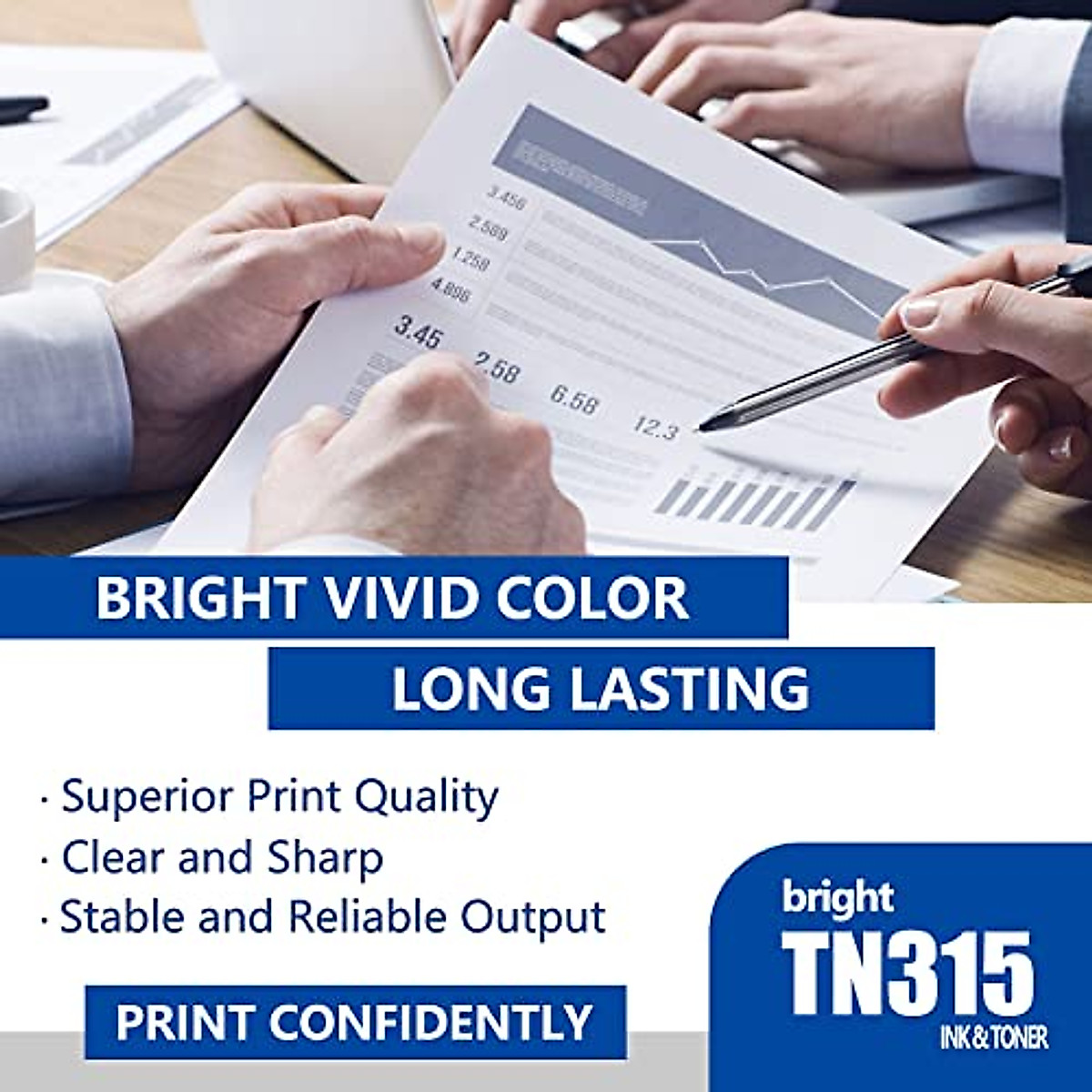 EAXIUCE (Black, 1-Pack) Compatible High Yield TN315 TN315BK Toner Cartridge Replacement for Brother HL-4150CDN 4140CW 4570CDW 4570CDWT MFC-9640CDN 9650CDW 9970CDW Printer by PALLAEAXIUCEMTONER