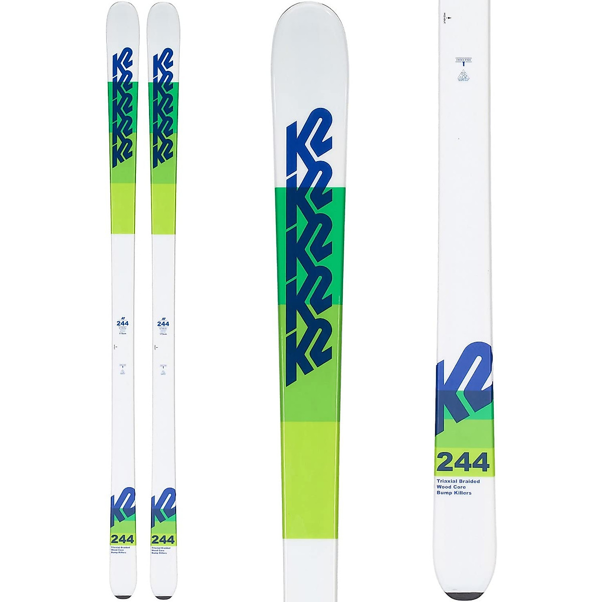 K2 244 Skis, 163cm
