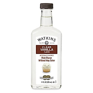 Watkins Clear Vanilla Flavor, 11 fl. oz. Bottle, 1 Count (Packaging May Vary)
