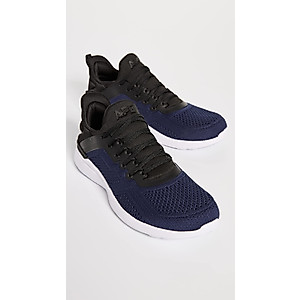 Athletic Propulsion Labs (APL) Men's Techloom Tracer Sneaker, Black/Navy/White, 10.5