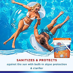 HTH 42037 Super 3" Chlorinating Tablets Swimming Pool Chlorine, 8 lbs