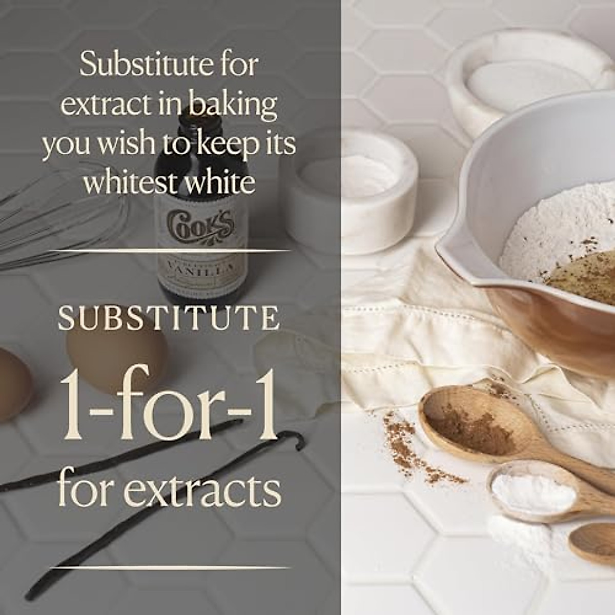 Cook’s, Pure Vanilla Powder, World’s Finest Gourmet Fresh Premium Vanilla, 4.5 oz