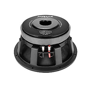 PRV AUDIO 12 Inch Midrange Speaker 12MR2000 8 Ohm 2000 Watts, 4 in Voice Coil Midbass Woofer for Pro Audio Systems (Single)