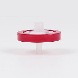 Syringe Filters PVDF (Polyvinylidene Fluoride) 25 mm Diameter 0.45 um,Syringe Lab Filters,Non Sterile Pack of 10 pcs