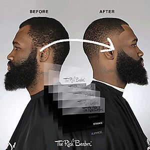 The Rich Barber N'Hance Hair Building Fiber Application Cards, 5 Pack - Hairline Line Up & Enhancement Applicator Tool - Works with All Hair Building Fibers - For Barbers & Personal Use