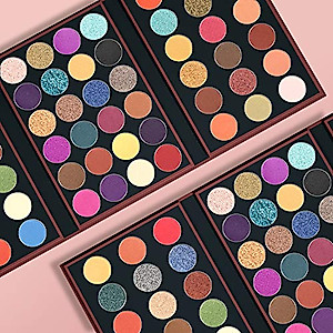 EYESEEK Eyeshadow Palette Glitter Pro 60 Colors Colorful Eye Shadow Makeup Palette High Pigmented Matte And Sparke Glitter Eyeshadow Pallet Easy To Blend Shimmer Eyeshadow Powder #Neon