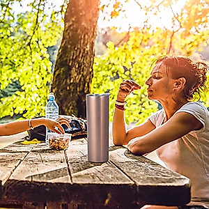 20oz Tumbler with Lid, Stainless Steel Vacuum Insulated Water Coffee Tumbler Cup Water Bottle, Double Wall Vacuum Insulated Travel Mug Coffee Cup Reusable Thermal Cup for Hot and Cold Drinks