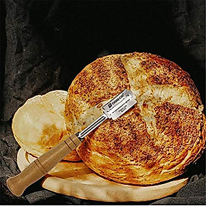 Amytalk Bread Lame with Replaceable 5 Blades, Bread Lame Dough Scoring tool with Wooden Handle, Lame Bread Slashing Tool, Bakers Lame for Cutting Bread