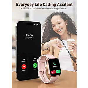 Smart Watches for Women Men (Answer/Make Calls) Compatible with iOS Android Phones Compatible, 1.83" HD Screen Fitness Tracker Smartwatches Heart Rate Monitor 110+ Sports Tracker Watch Waterproof