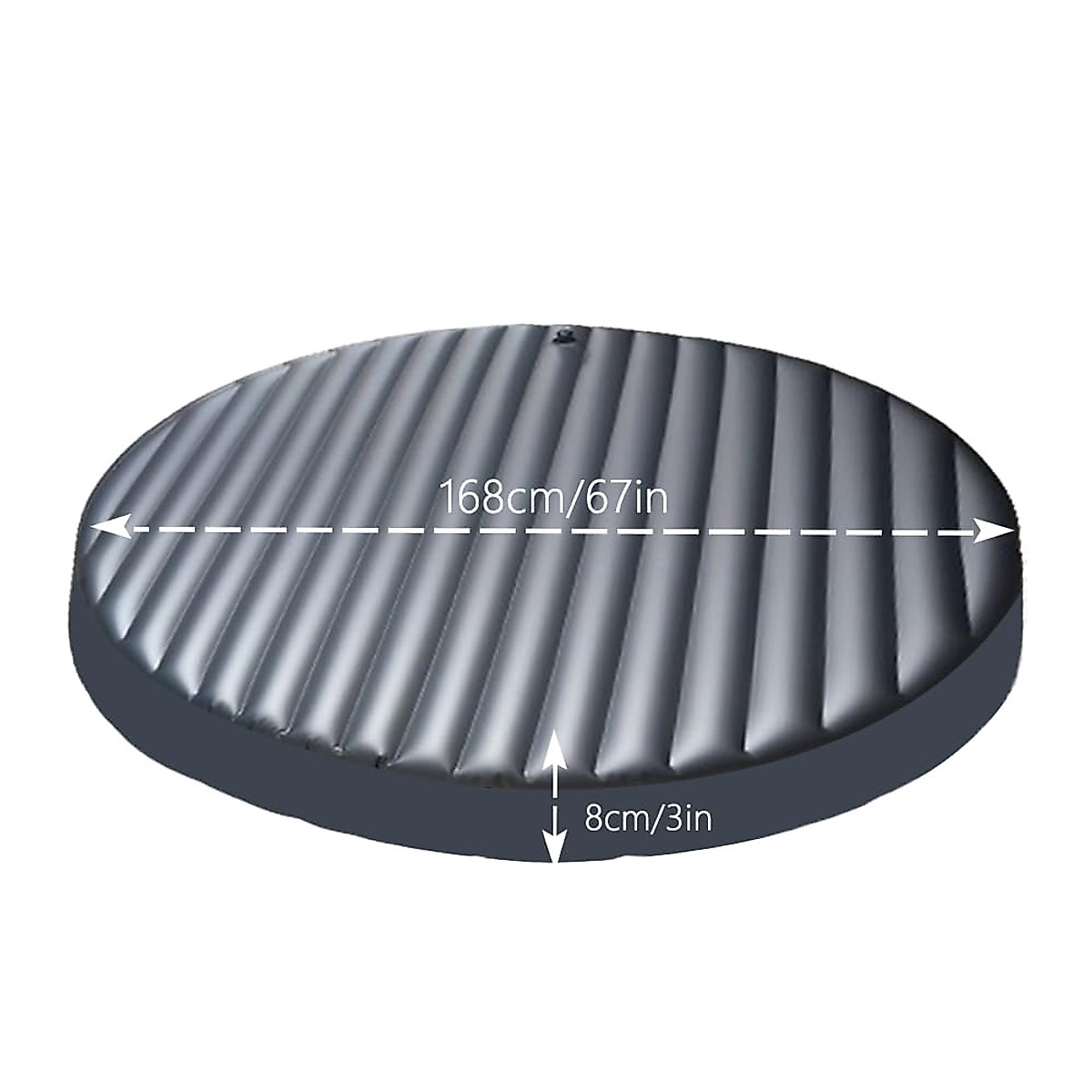 RJGKXE Outdoor Daybed Cushion,Round Matterss,Daybed Replacement Cushions,3" H X 66" D Circle,Upholstery Electric Inflatable Cushion,Pool Hammock,Water Hammock, Lounge Chair, Hammock, Drifter