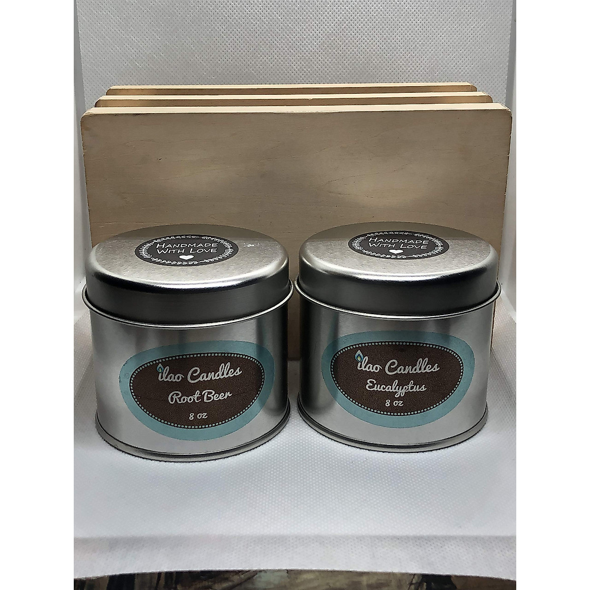 Root Beer 8 oz Tin Jar Pure Soy Wax Candle Hand Poured in the USA