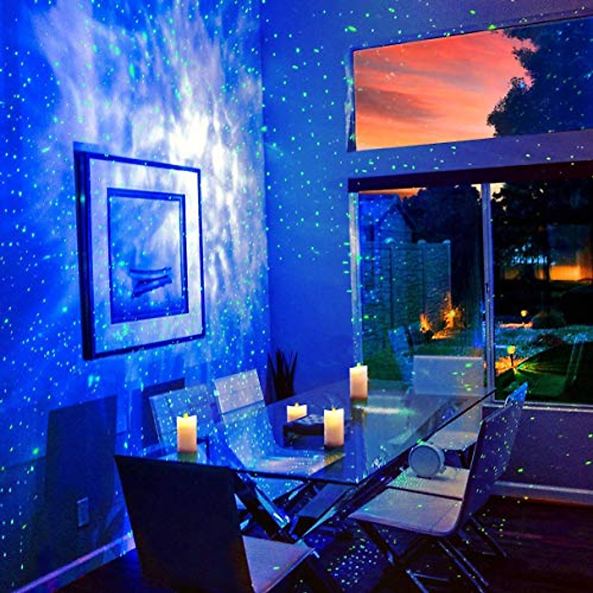 BlissLights Sky Lite Star Projector and BlissGlow Strip Light Bundle (16.4ft)