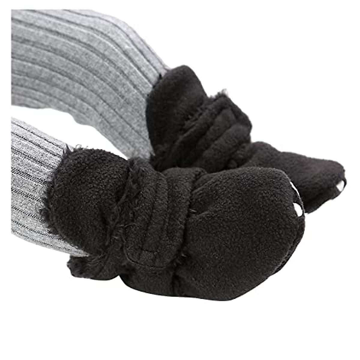 Baby Girls Boys Soft Booties Snow Boots Infant Toddler Warm Prewalker First Walkers Soft Toddler Athletic Shoes (Black, 12-18 Months)